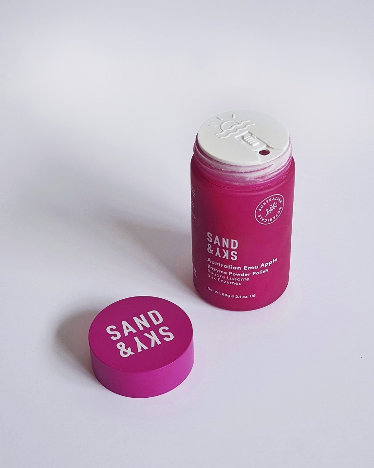 Sand & Sky Australian Emu Apple Enzyme Powder Polish and Australian ...